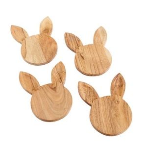 Pier 1 | Accents | Pier Easter Bunny Wood Coasters | Poshmark